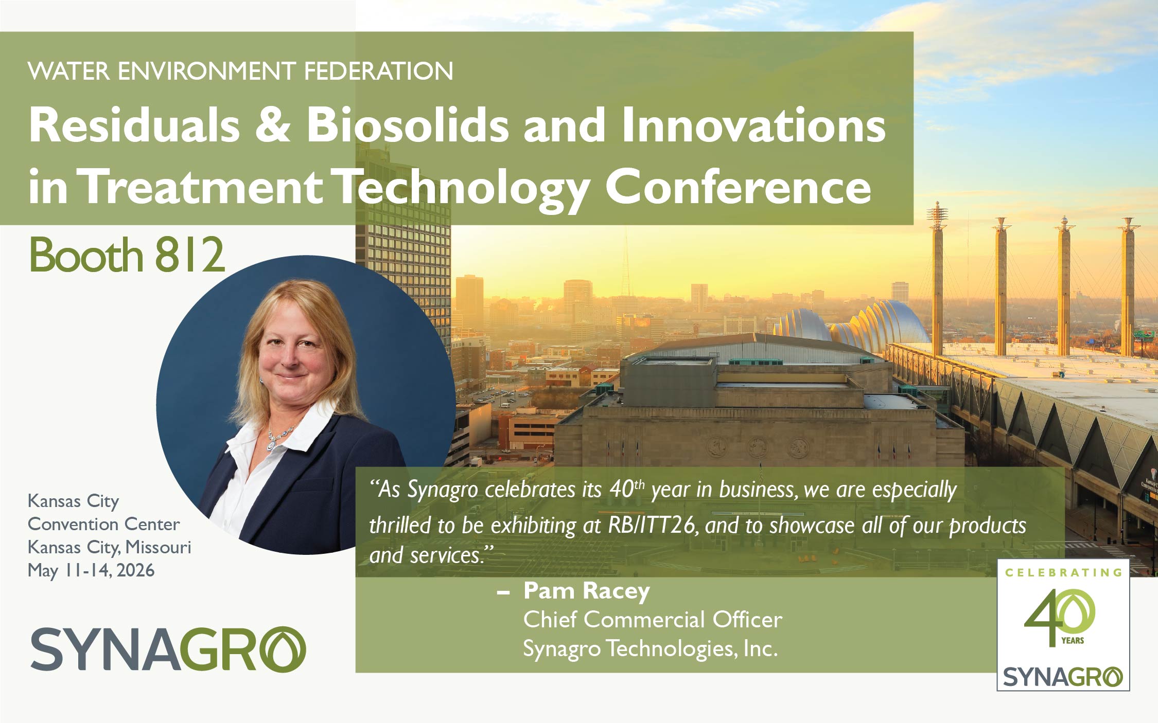 Synagro to Highlight Products and Services at WEF Residuals & Biosolids ...